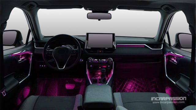 Toyota RAV4 2020 64 Colors Ambient Light, RAV4 Interior Lighting Upgrade