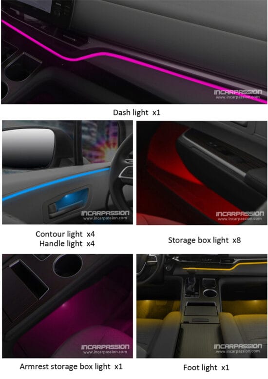 Toyota Sienna 2021 64 Colors Amebint Light Toyota Sienna Interior Light ...