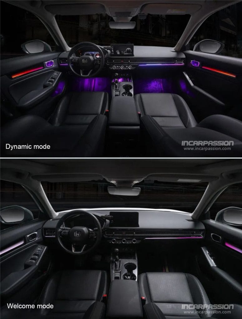 11th Generation Honda Civic Multi-Color Dynamic Active Ambient Light