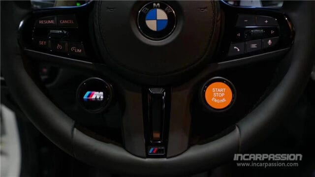 BMW OLED Drive Unit, Select Driving Mode on Steering Wheel