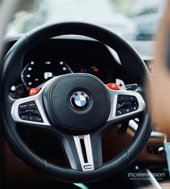 BMW OLED Drive Unit, Select Driving Mode on Steering Wheel