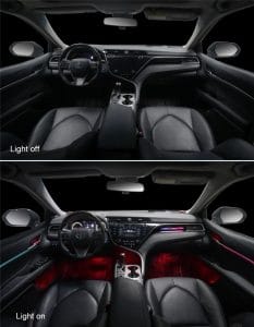 Toyota Camry 2018+ Laser Carving Dynamic Ambient Light