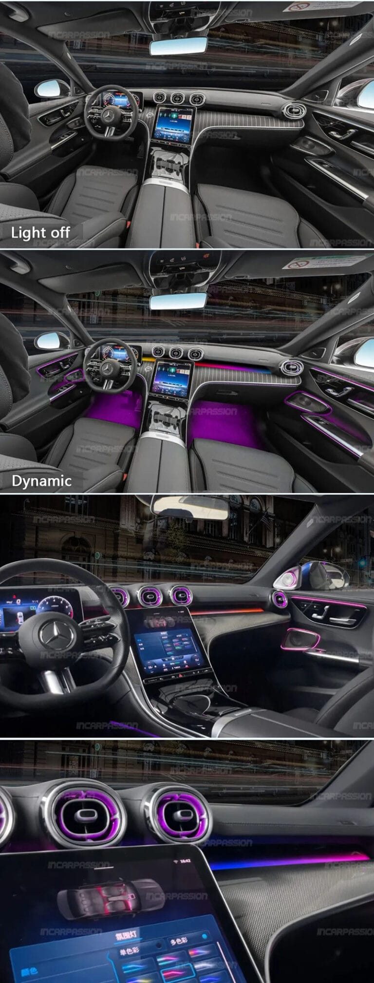 Mercedes Benz C Class W206 GLC X254 Dynamic Animation Dash Light