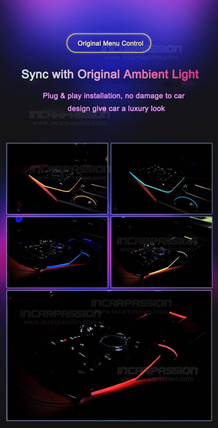 BMW 5 Series G60 Center Console Ambient Light Saddle Light